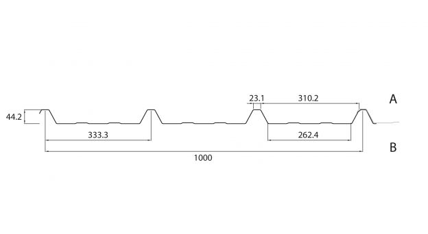 SAB 45KD/1000-S - SAB-profiel